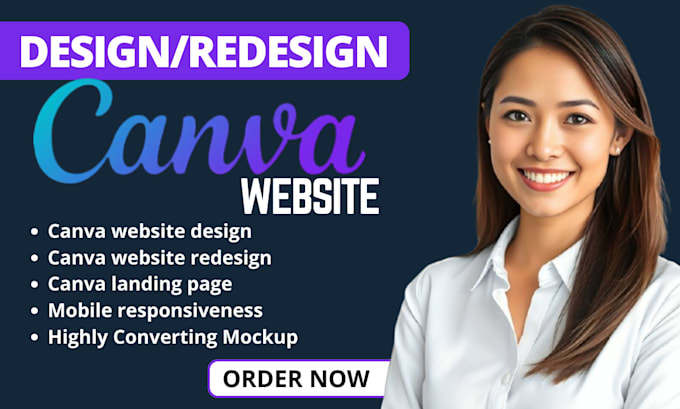 Canva website design canva landing page design canva website design ...