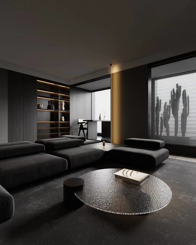 Design a modern and functional interior for your space by Y_cubeid | Fiverr