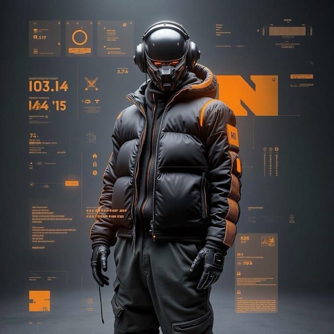 Design and animate 2d futuristic hud ui elements for game or streams by ...