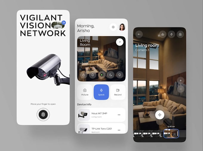Build cctv camera app, nvr app, monitor app, home security app, ptz ...