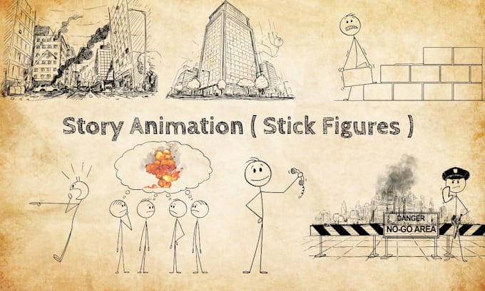 Make 2d stick figure animation for youtube, and any social media by ...