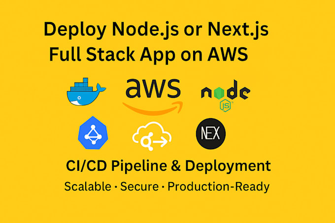 Deploy nodejs or nextjs full stack app on aws with cicd pipeline by Fawazayaz | Fiverr