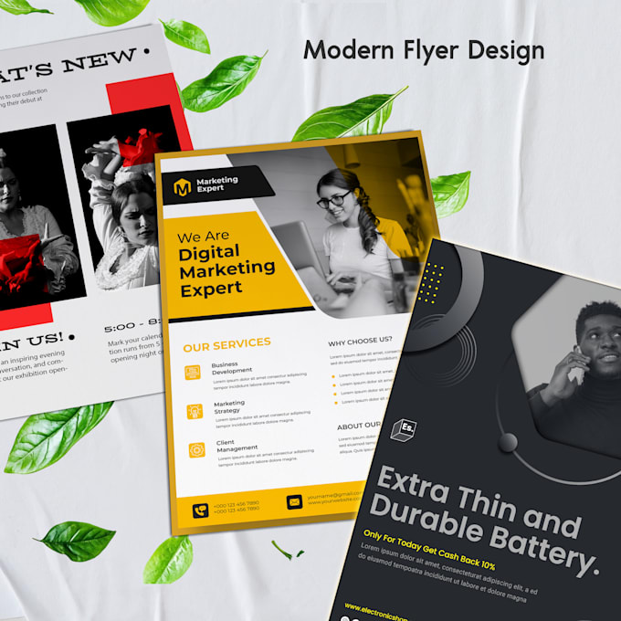 Design custom flyers, brochures, or posters for your brand or event by ...