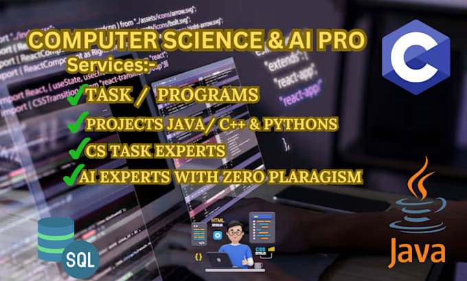 Do computer science assigned, java, cpp, python programming tasks and projects by Aysh_dscience ...