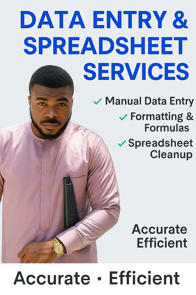 Do fast and accurate excel entry and spreadsheet format by Aseh_brandon | Fiverr