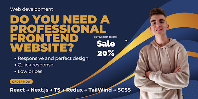 Develop modern frontend apps with react next js typescript by Vlad05x | Fiverr