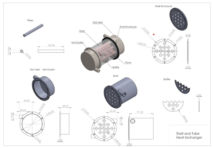 3d and 2d models and drawings in solidworks by Ahmedbinrashid | Fiverr