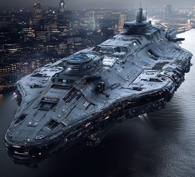 Custom commission ship models, spaceship miniatures, stl ship model for ...