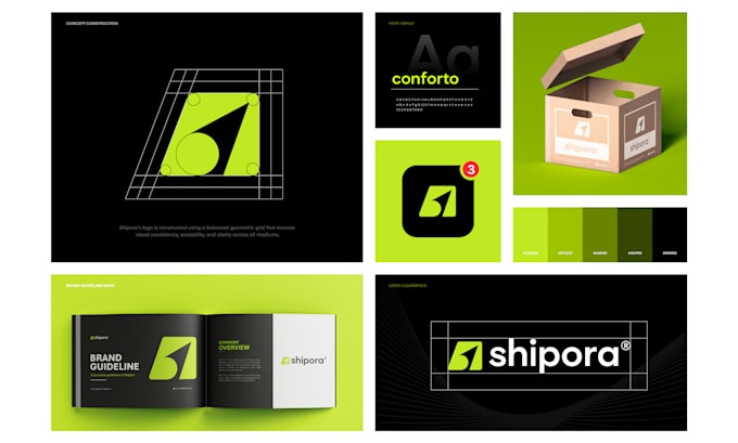 Design modern business logo, brand identity, branding kit and brand ...