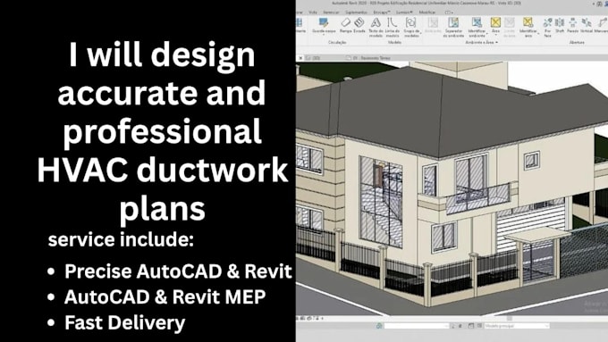 Design residential hvac ductwork furnace boiler gas line mep permit ac ...