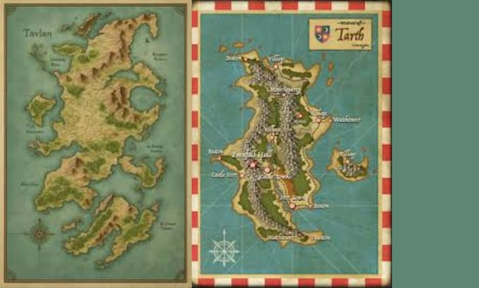 Fantasy dnd map design battlemap map illustration dnd city map fantasy ...