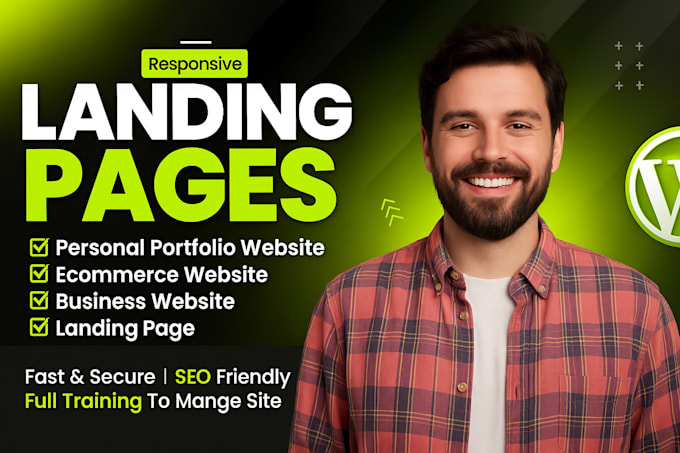 Create responsive landing pages for you by Muhammadsaaddev | Fiverr