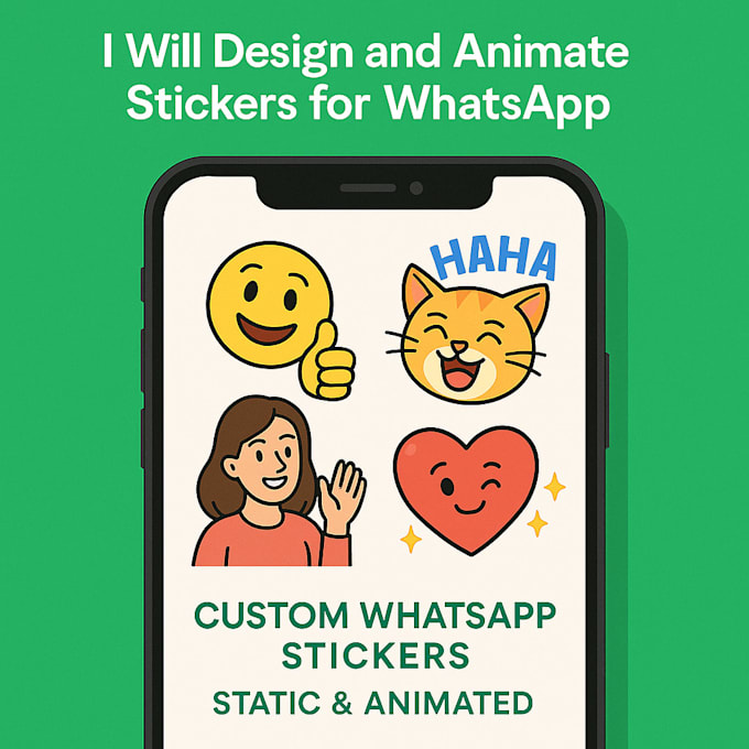 Design and animate sticker for whatsapp by Daniel2kowalski | Fiverr