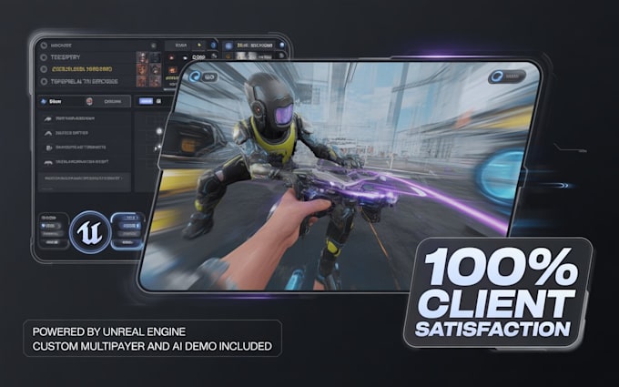 Create unreal engine blueprint ,demo multiplayer game with unreal engine ai by Noah_joseph0 | Fiverr