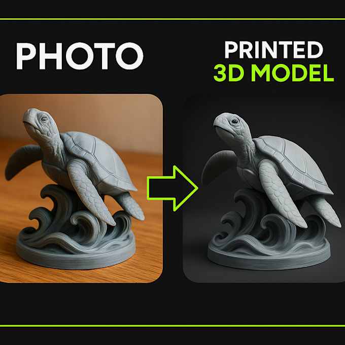 Create a 3d model from your image in stl obj fbx glb by Boltgraphics | Fiverr