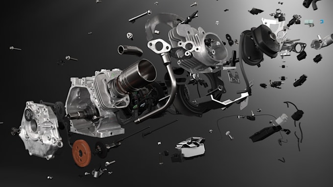 Create 3d product assembly and exploded view animation, cgi product ...