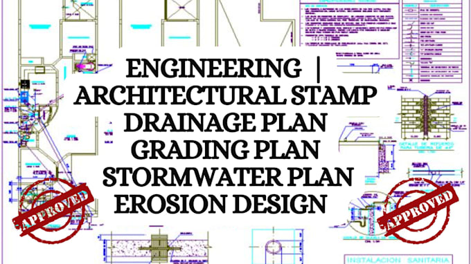 Make grading plan, erosion control and drainage plans with seal and ...