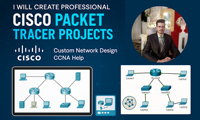 Create professional cisco packet tracer projects and network simulations by Abrarmazhar | Fiverr