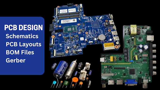 Design professional pcb schematic and prototyping in easyeda kicad or fusion360 by ...