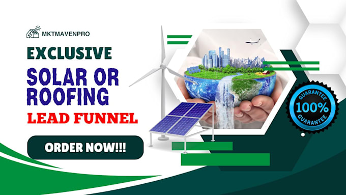 Generate exclusive solar leads solar appointment landing page roofing ...
