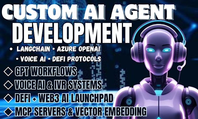 Build custom web3 ai agent gpt workflow langchain azure openai defi automation by John_frank3 ...