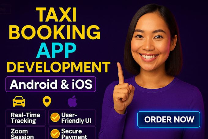 Develop taxi booking app like uber clone with driver and user panel by Ethan_dev19 | Fiverr