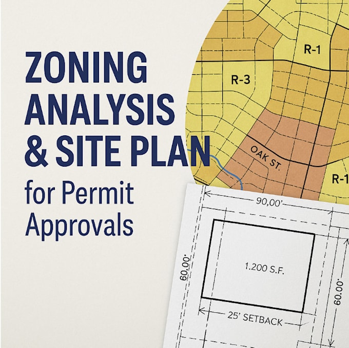 Do zoning analysis and site plan for permit approvals by ...