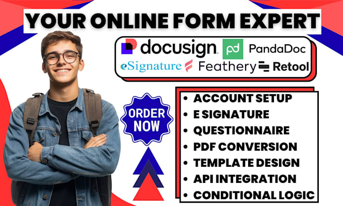 Convert pdf to fillable forms esignature template docusign pandadoc ...