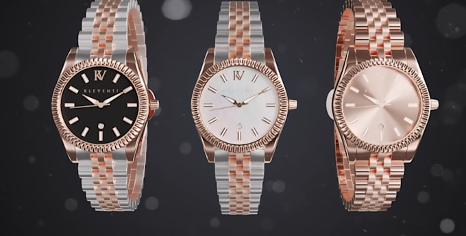 Renderforge 3d watch animation 3d watch design 3d watch rendering wrist watch by Geegood | Fiverr