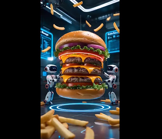 Create a stunning 3d food animation vfx cgi animation 3d food model and ...