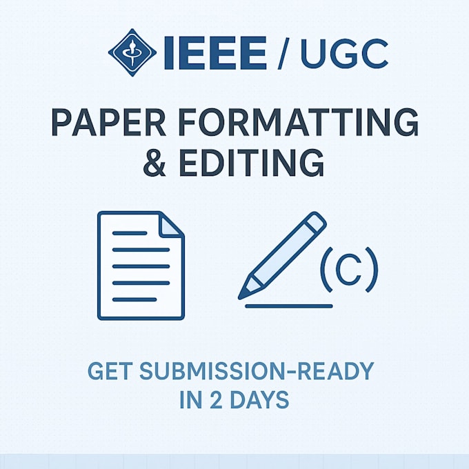 Professionally format and edit ieee research paper by Novelty_editor ...
