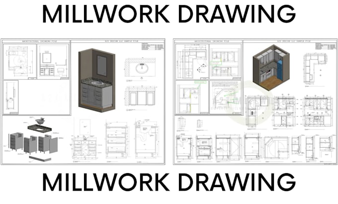 Do millwork drawings, furniture and casework shop drawings by Baylen ...