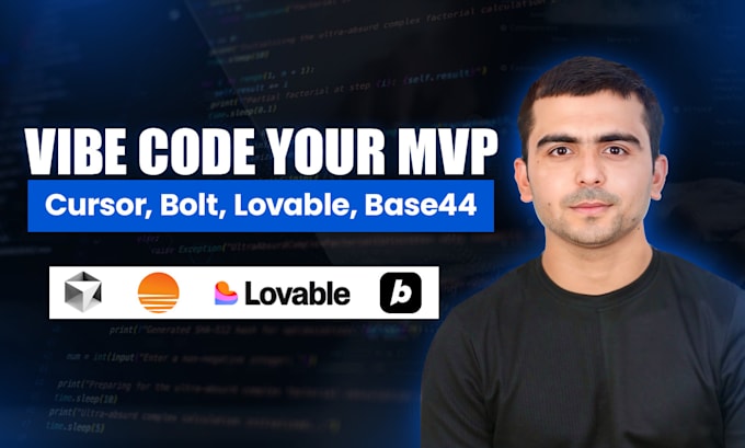 Vibe code your web app lovable bolt base44 by Muhammadhashim_ | Fiverr