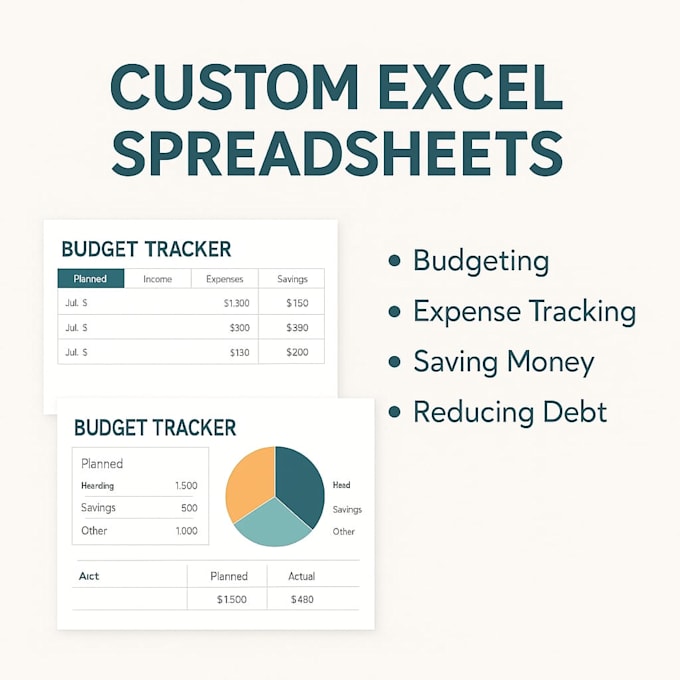Create a custom excel spreadsheet or budget tracker for you by Juan_assistant | Fiverr