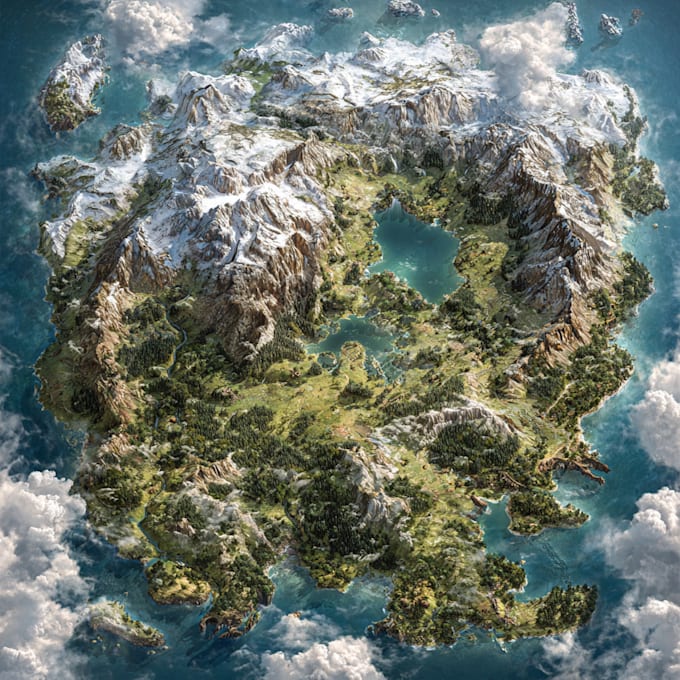 Make a fantasy map for your dnd game by Cludida | Fiverr
