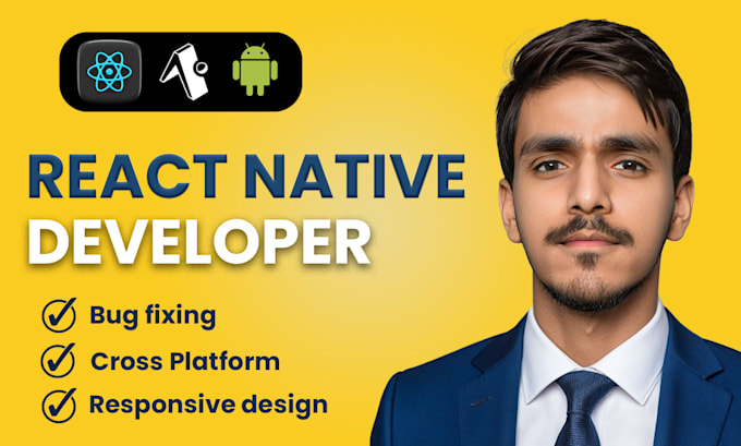 Be your react native android, ios mobile app developer by Mdfarhan200 ...