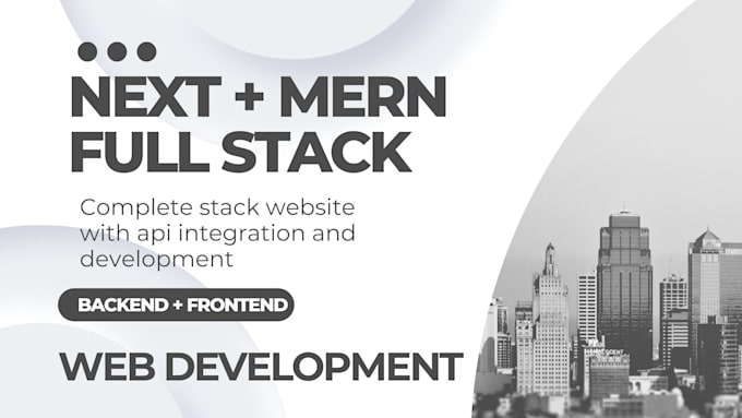 Develop a full stack web app using nextjs and mern stack by Adnan_bgai | Fiverr
