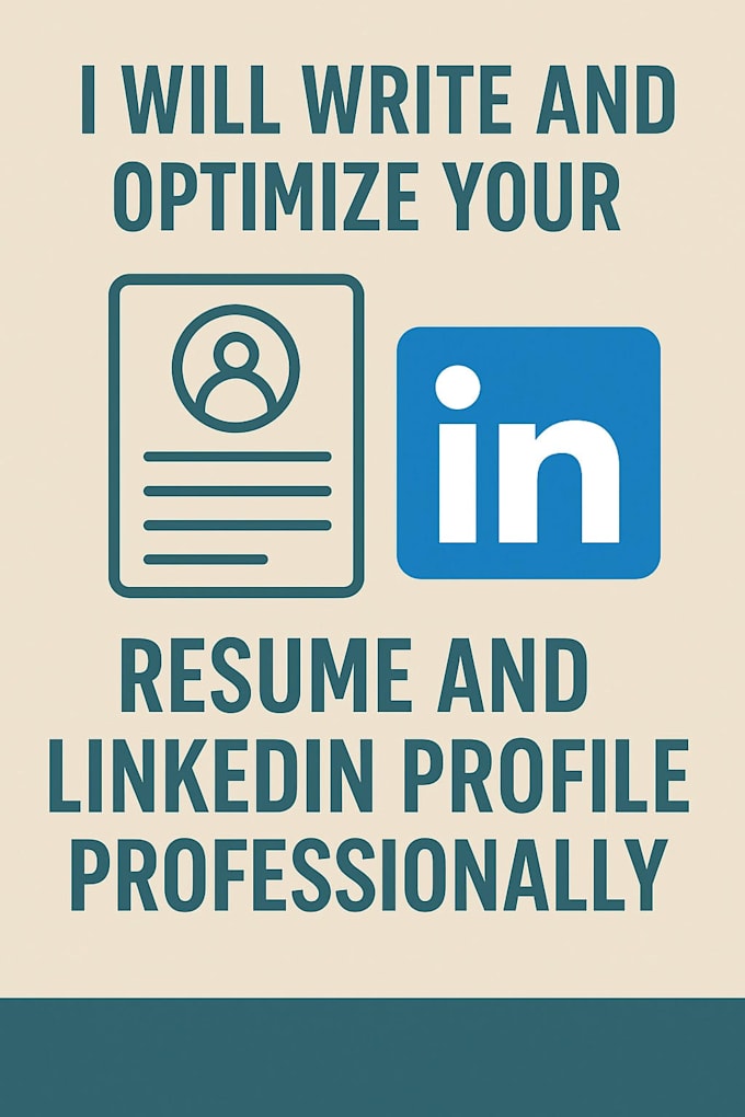 Write and optimize your resume and linkedln profile professionally by ...