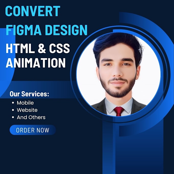 Convert figma design to html css animation by Ghulamsoomro356 | Fiverr
