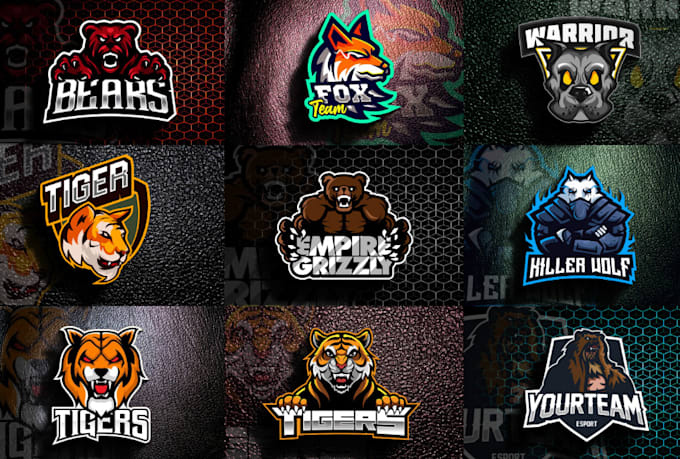 Design a animal, mascot logo, wolf, tiger, eagle, bear, fox by Vera_schrode | Fiverr
