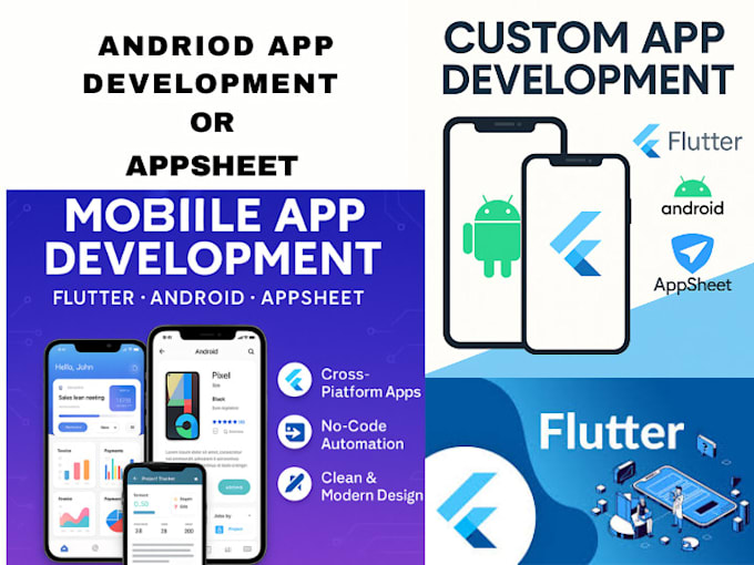 Create stunning android and flutter apps or no code appsheet apps by ...