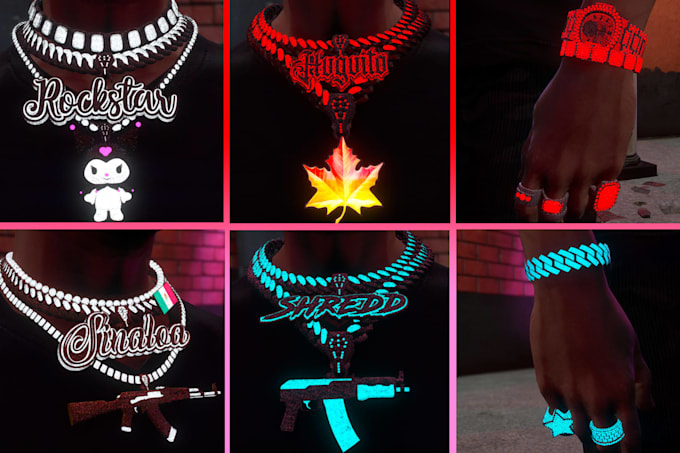 Create custom fivem chains, clothing, and ped models, fivem clothes ...