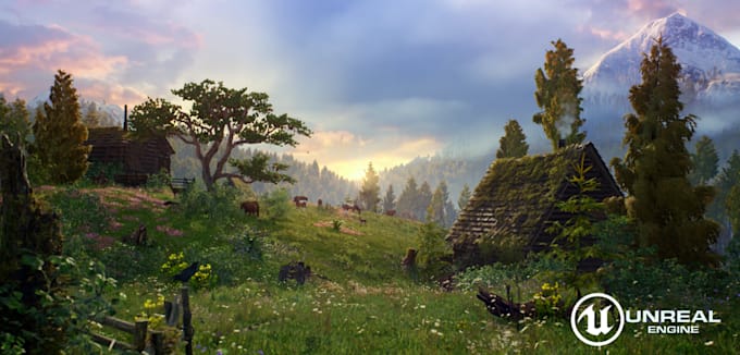 Create 3d landscape design 3d game environment 3d terrain game level in blender by Ramootalai ...