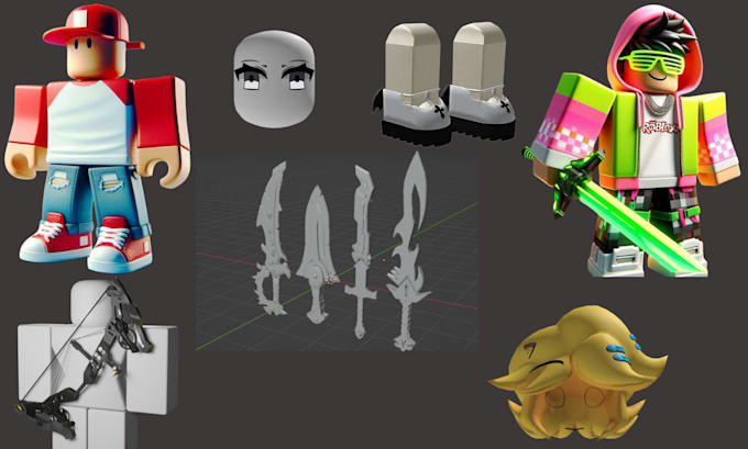 Create 3d roblox ugc, clothing, map, accessories, avatar, props, low ...