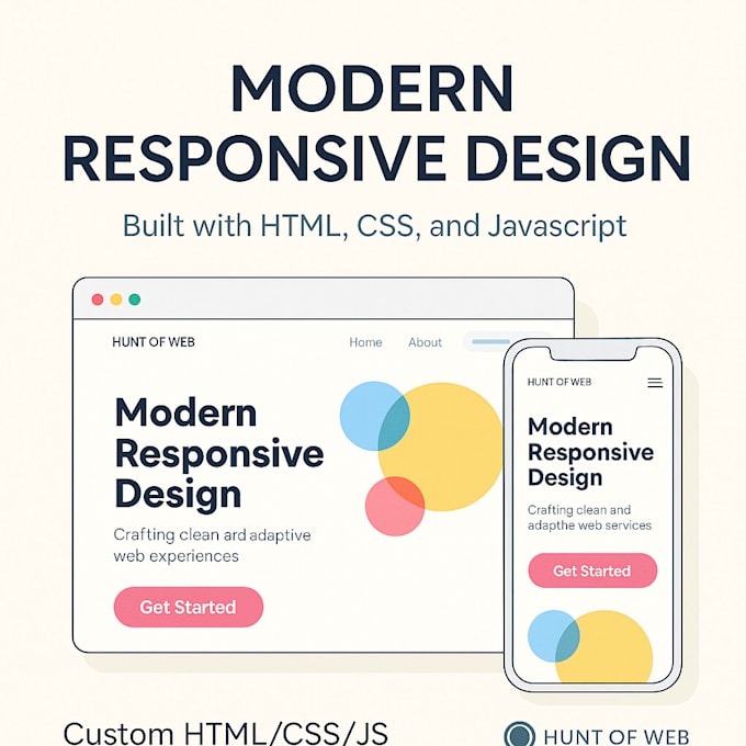 Design a custom html css js animated landing page by Vansh_mehla01 | Fiverr