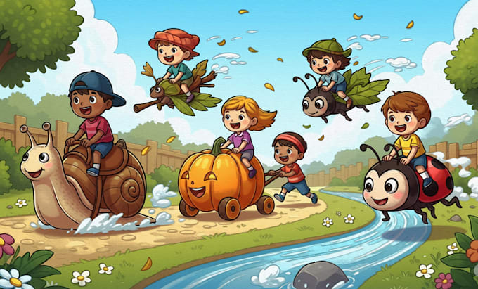 Create unique children story book illustration by Nahiansoumik | Fiverr