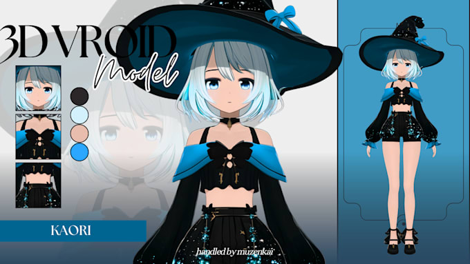 Design high quality 3d vtuber model and rigging for vroid, anime, and ...
