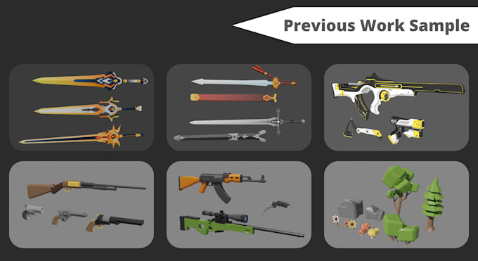 Create 3d low poly models by Kaii_3d | Fiverr