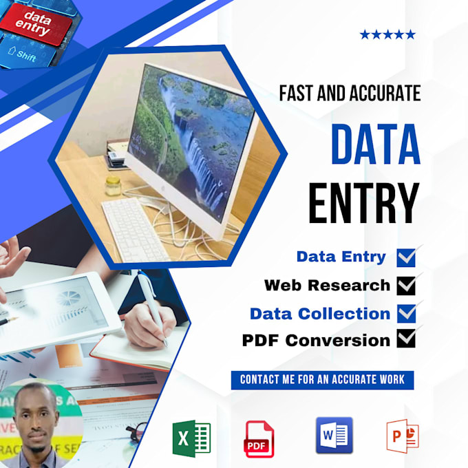 Provide accurate data entry, web research, and fast typing by Drsadiqsmart | Fiverr