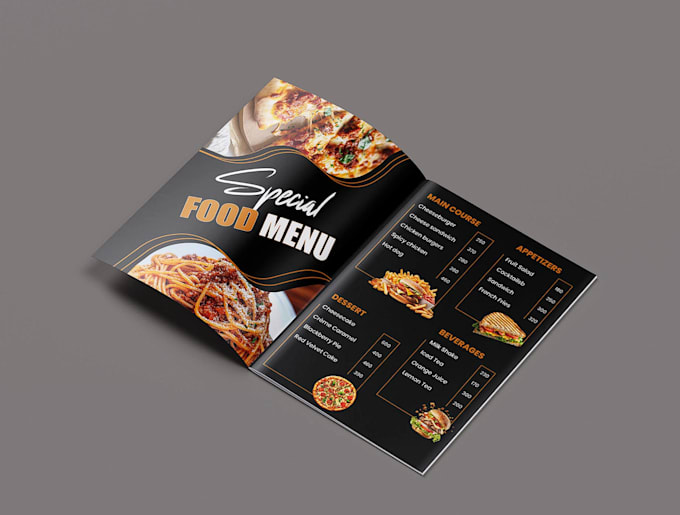 Design modern, elegant, and creative menu designs by Kirtisoni26 | Fiverr